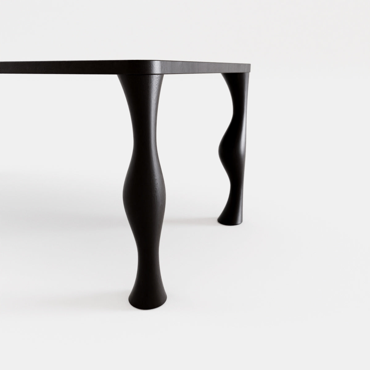 The Courbe Dining table - Solid wood - Made in Vancouver, Canada